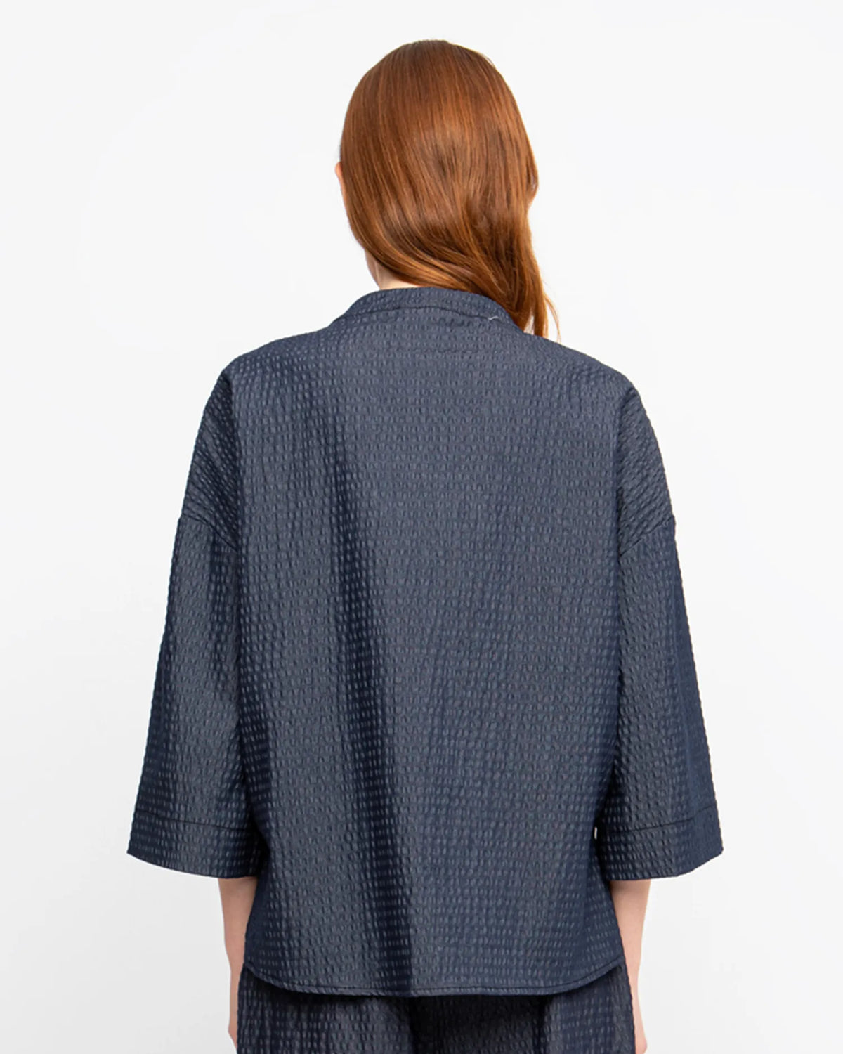 Ozai N Ku Bowie Textured Jacket, Denim – Alembika U.S.