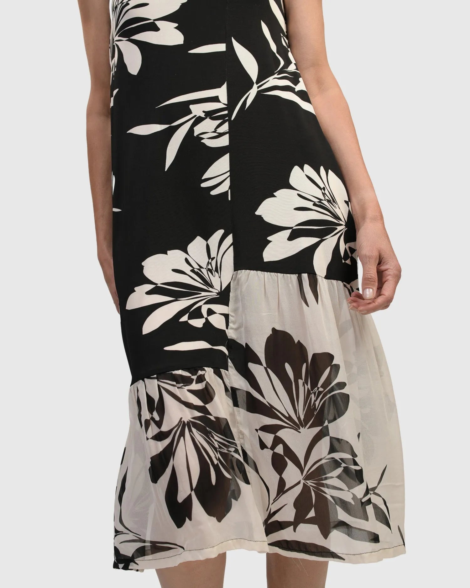 Prosecco Sleeveless Tunic Dress, Floral – Alembika U.S.