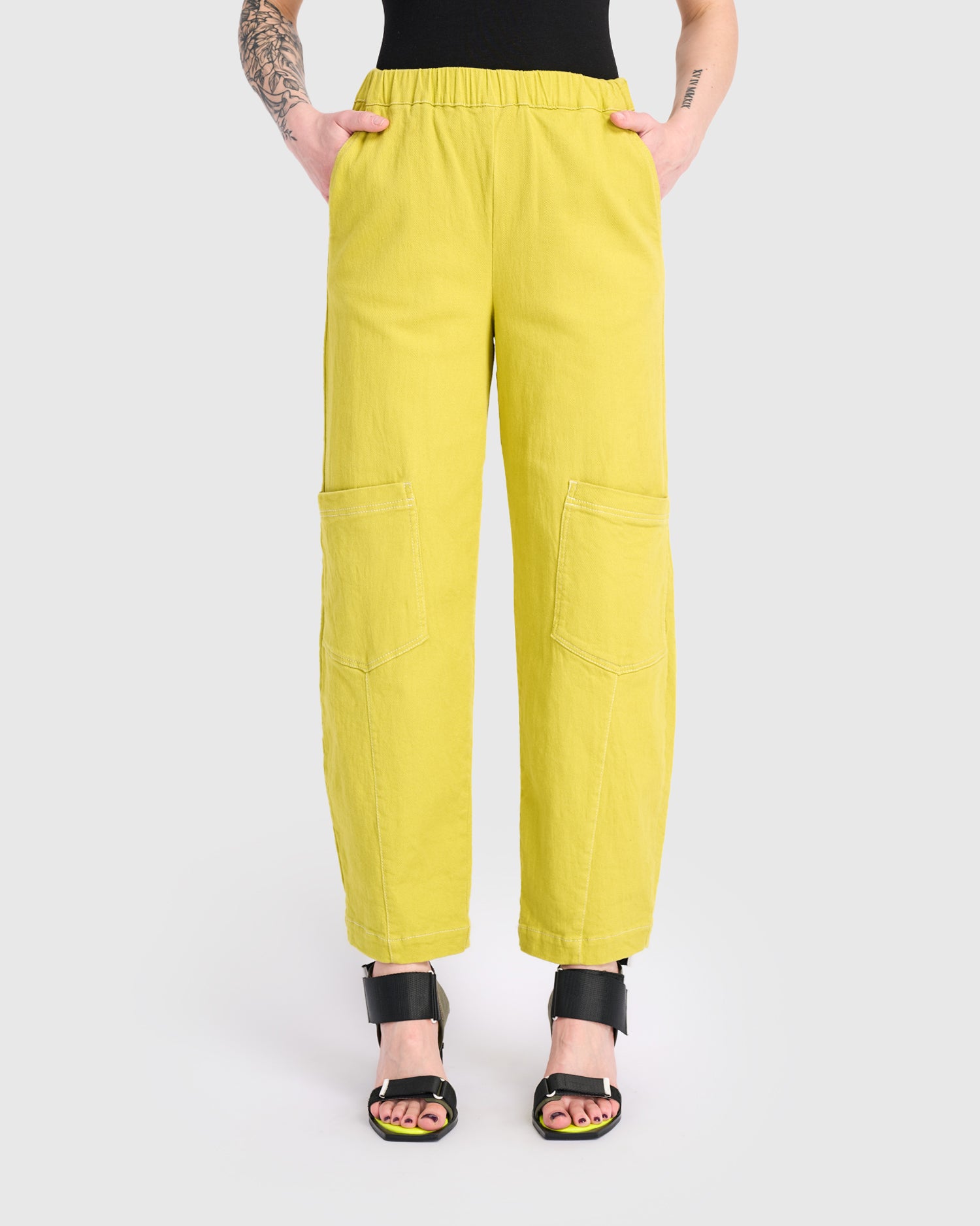 Twill Papaya Relaxed Pants, Marker – Alembika U.S.