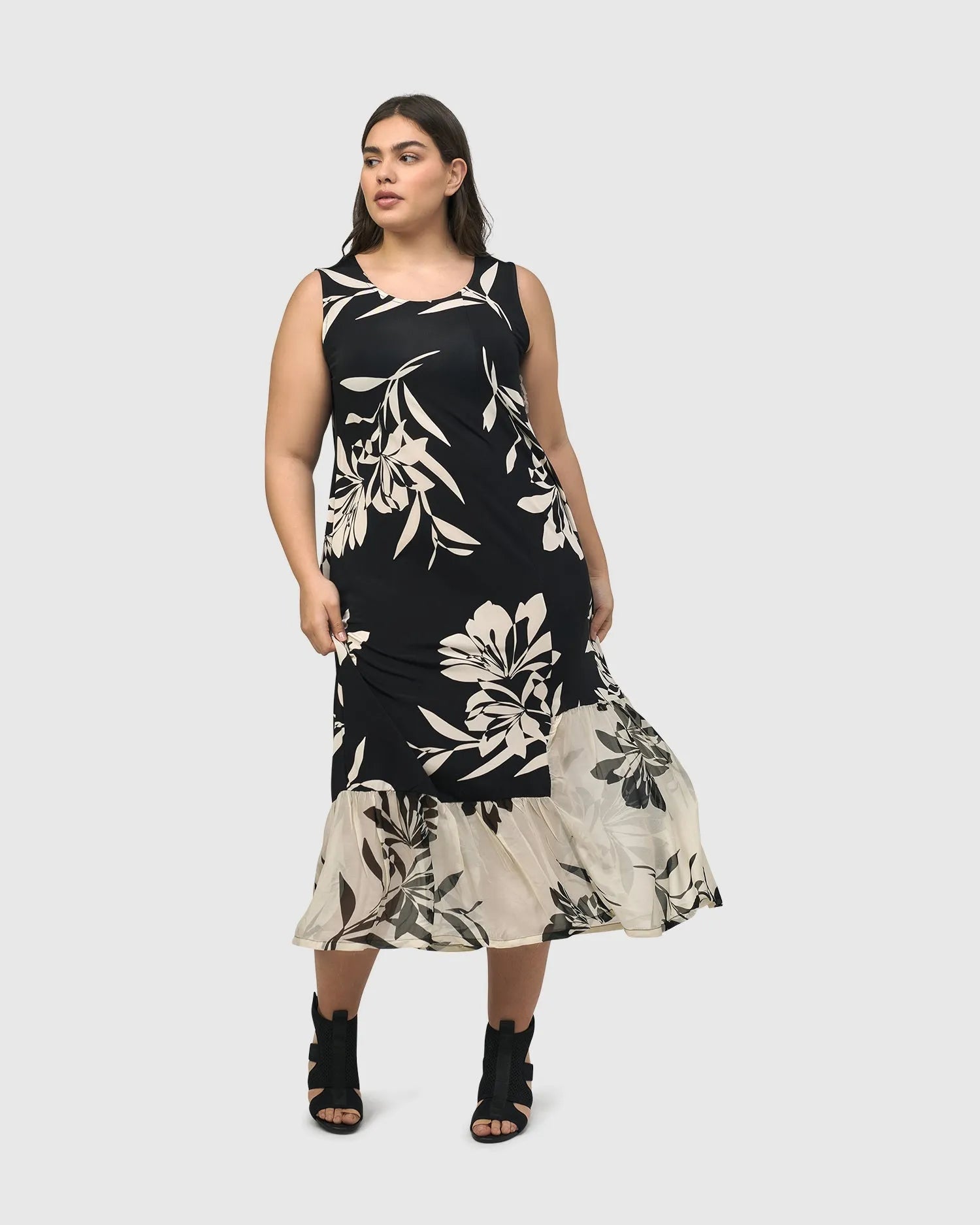 Prosecco Sleeveless Tunic Dress, Floral – Alembika U.S.