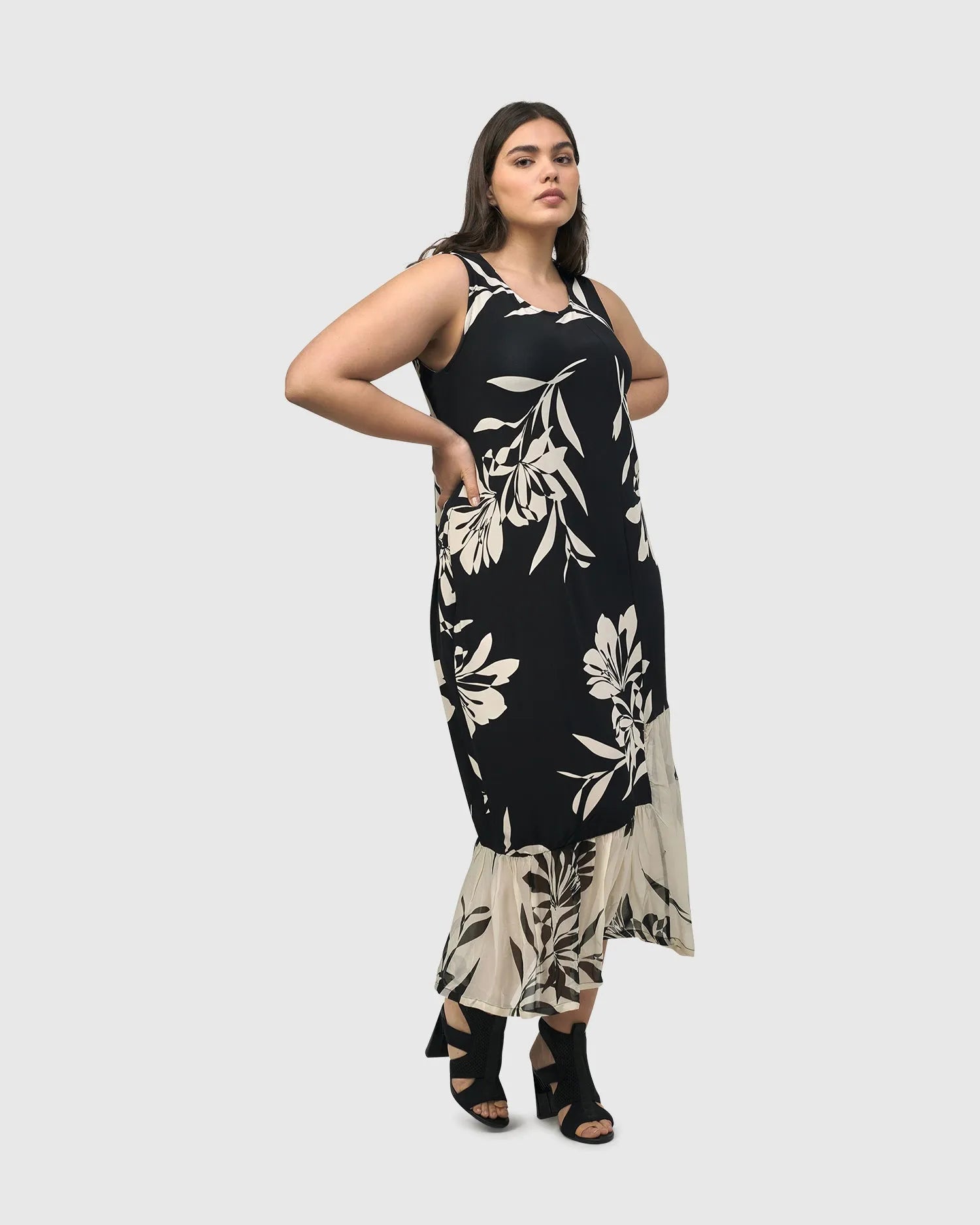 Prosecco Sleeveless Tunic Dress, Floral – Alembika U.S.