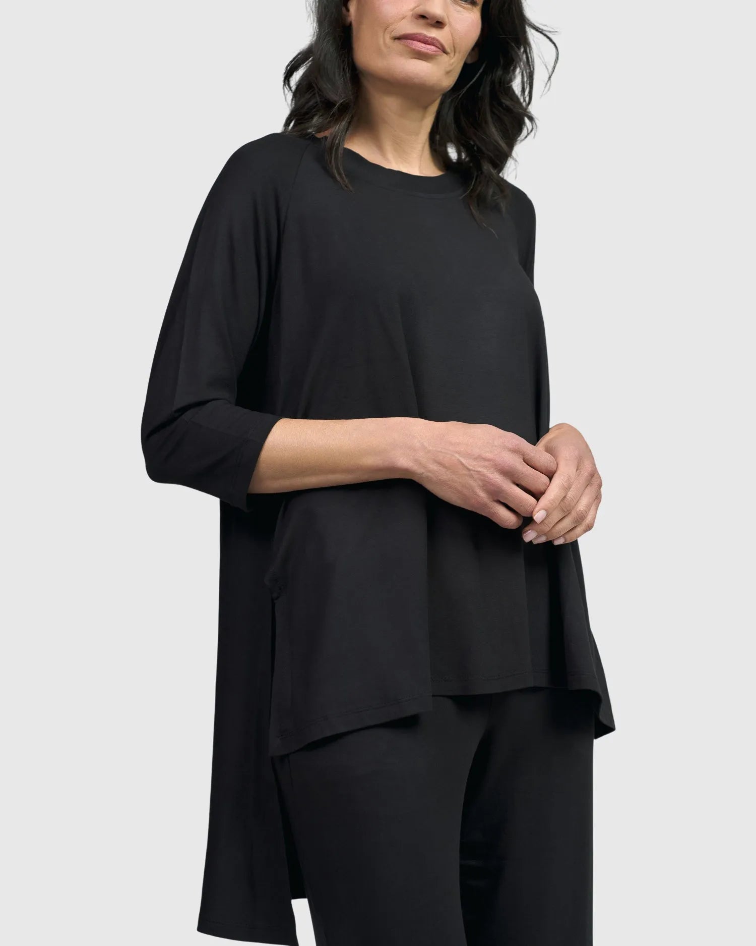 Essential Hi-Lo Top, Black – Alembika U.S.
