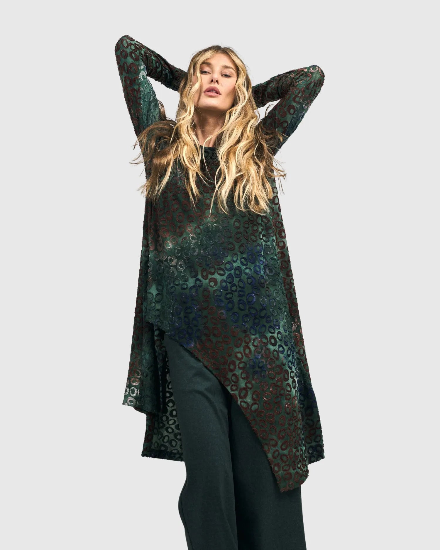 Calypso Hi-Lo Tunic Top, Lagoon – Alembika U.S.