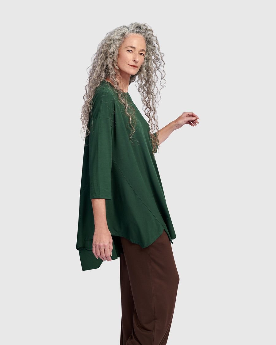 Essential Oversized Trapeze Top, Jungle – Alembika U.S.