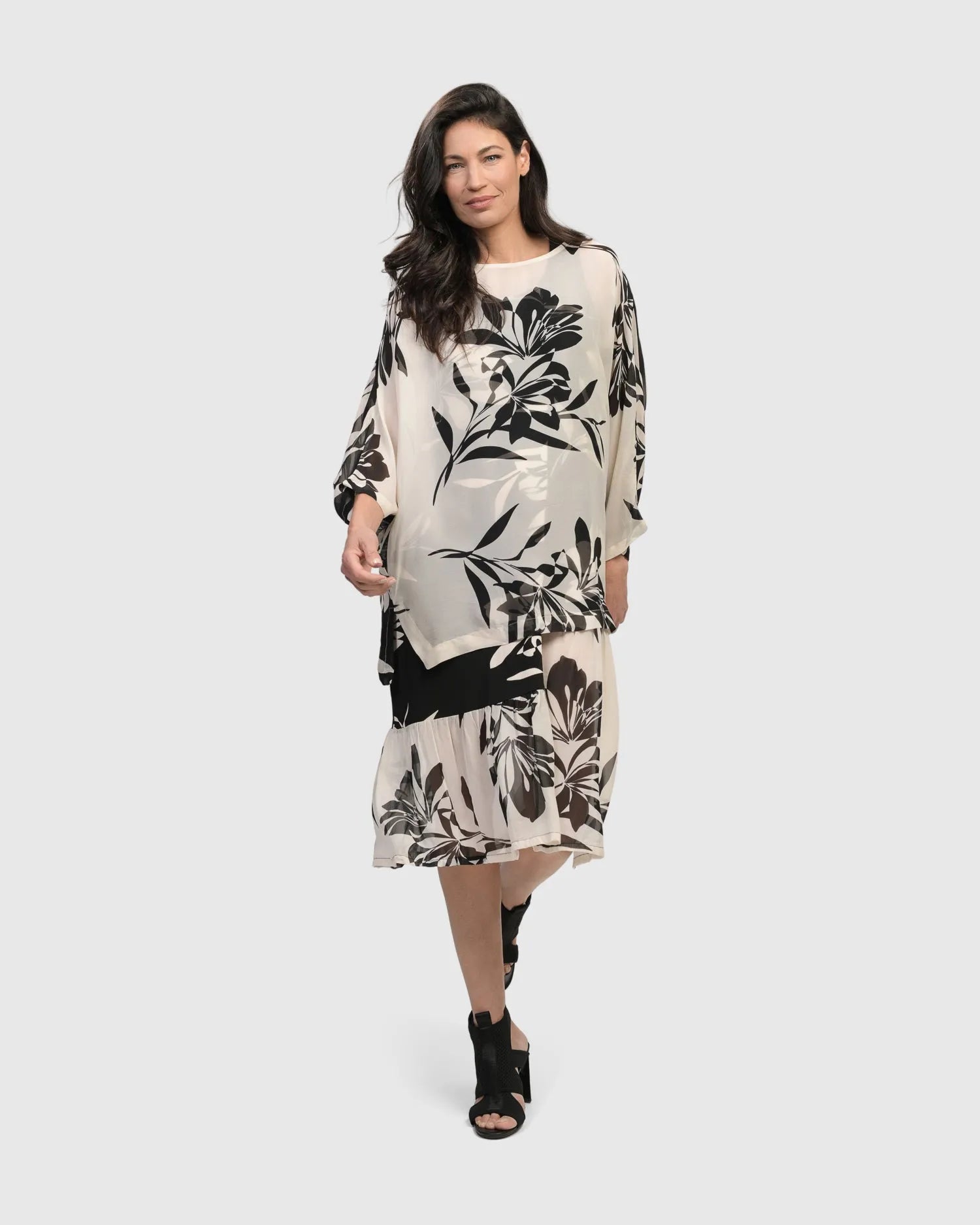Prosecco Sleeveless Tunic Dress, Floral – Alembika U.S.