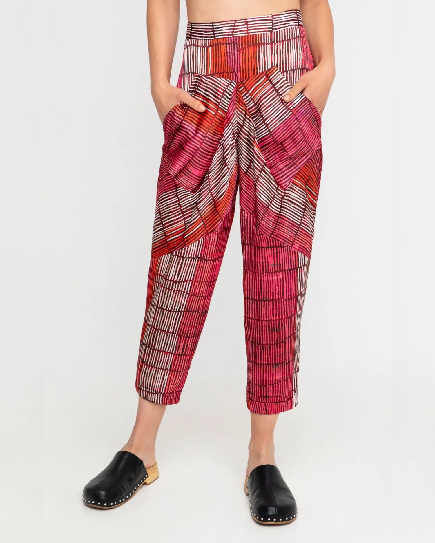 Ozai N Ku Sunset Pants, Fuchsia/orange mix – Alembika U.S.