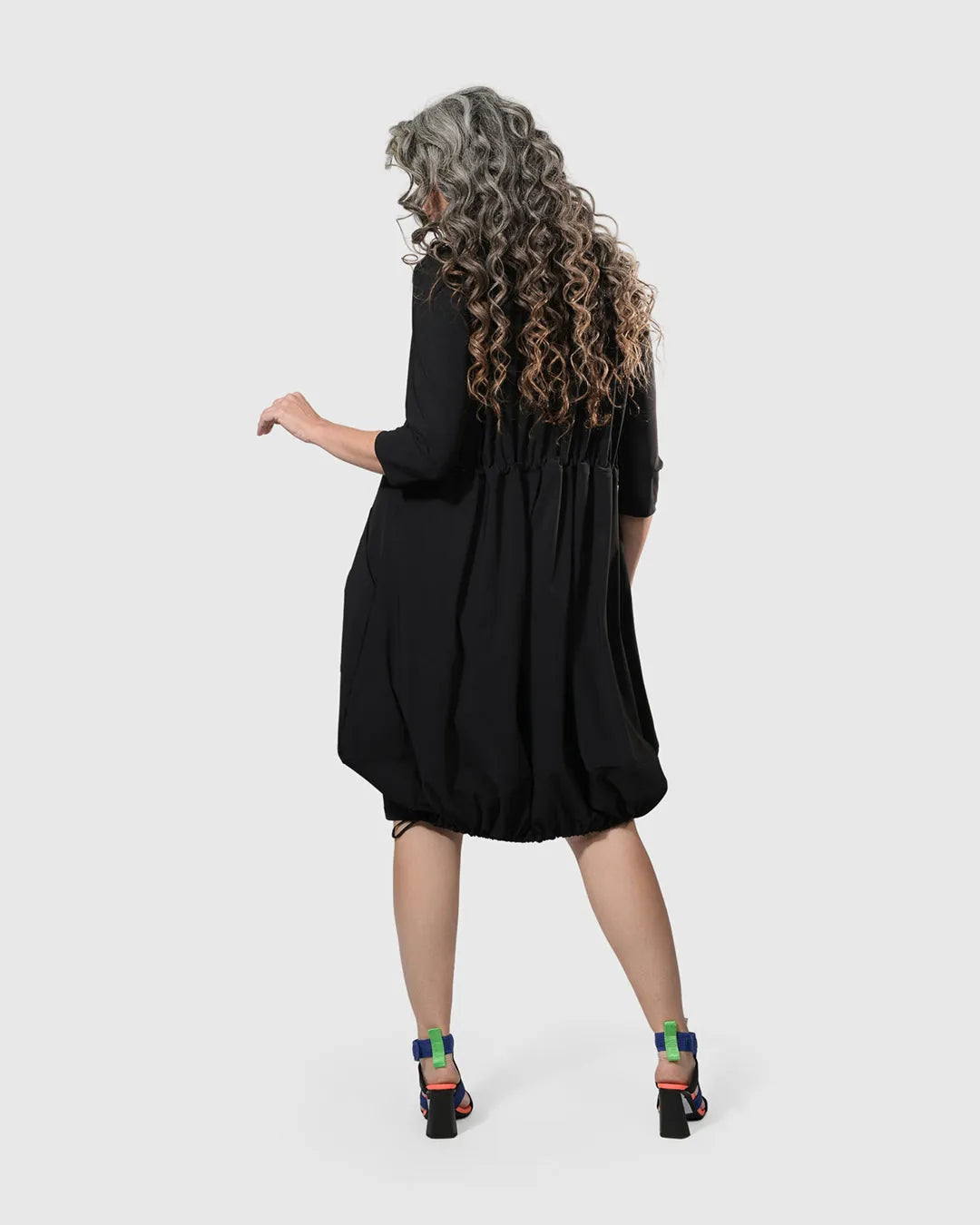 Tekbika Popover Dress, Black – Alembika U.S.